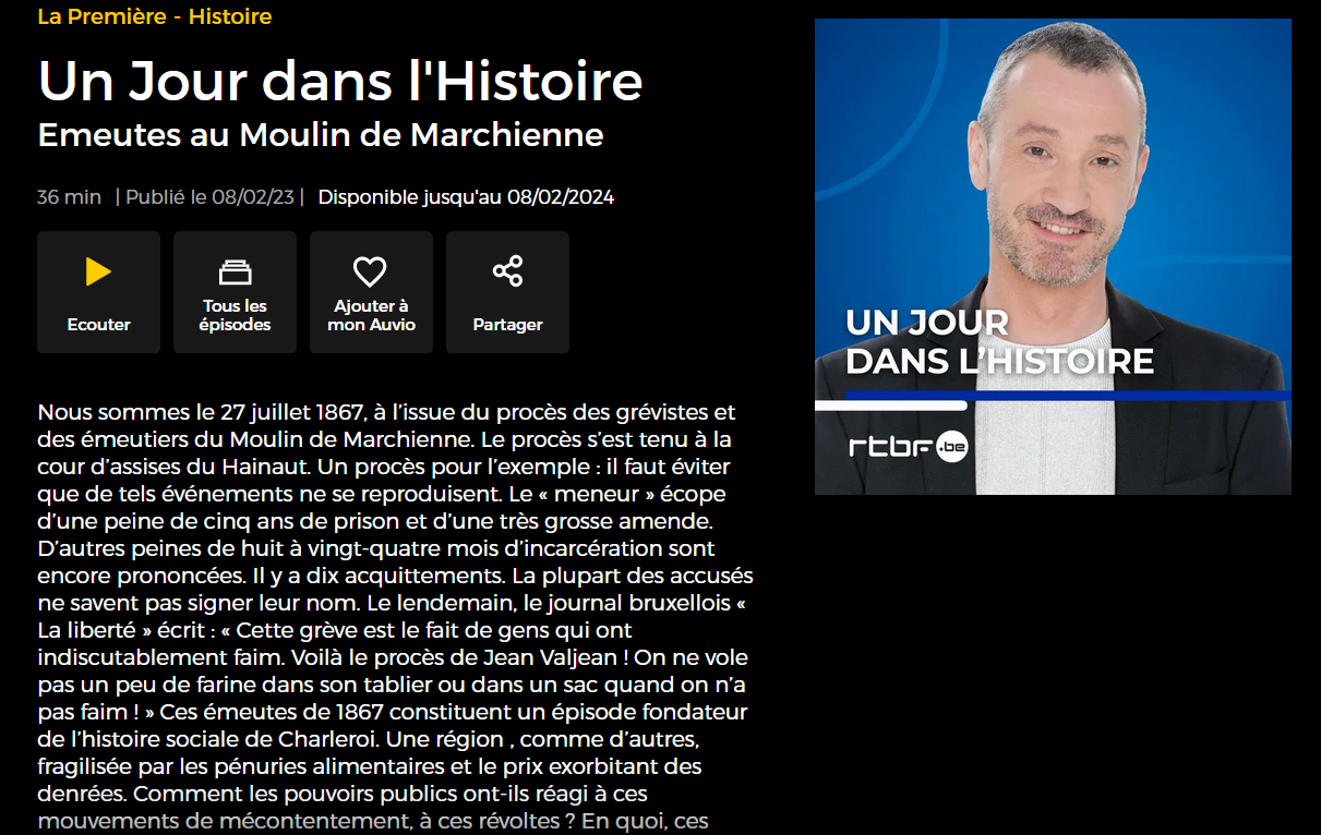 Révolte au moulin de Marchienne (1867) - Présentation "Un Jour dans l ...